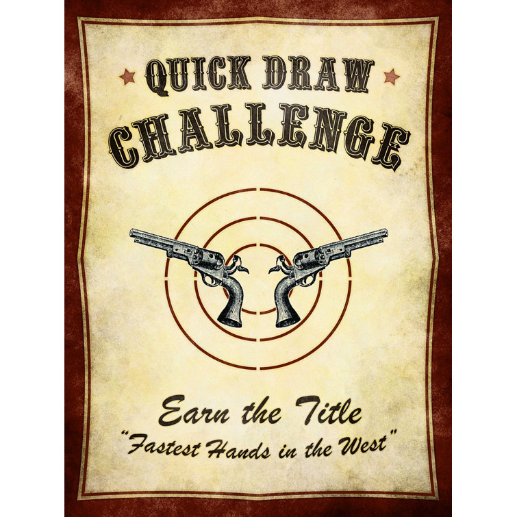 WayArt Quick Draw Challenge On Canvas Print | Wayfair